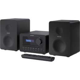 Sharp Audio-System &raquo;XL-B520D(BK)&laquo; CD-Laufwerk 40 W A2DP Bluetooth AVRCP Bluetooth Bluetooth ) schwarz 3,5-mm-Aux-Eingang zum Anschluss externer analoger 