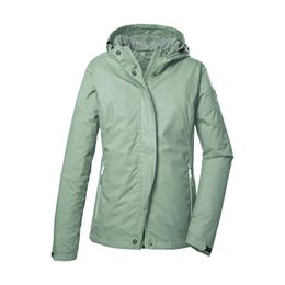 Killtec Damen Outdoorjacke &raquo;KOS 68 WMN JCKT&laquo; Wasserdichte, atmungsaktive Jacke mit fluorfreier Impr&auml;gnierung gr&uuml;n 46