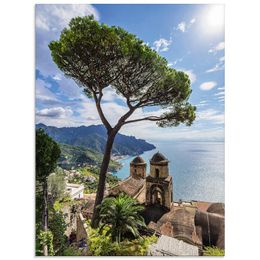 Artland Glasbild &raquo;Ravello an der Amalfik&uuml;ste in Italien&laquo; K&uuml;stenbilder 1 Stk. tlg. in verschiedenen Gr&ouml;&szlig;en Glas