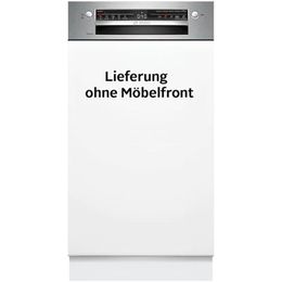 Bosch teilintegrierbarer Geschirrsp&uuml;ler Serie 2 &raquo;SPI2HKS42E&laquo; 10 Ma&szlig;gedecke silber 7-Segment Display: Anzeige der Restlaufzeit, mit Standardinfo wie 