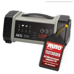 AEG Batterie-Ladeger&auml;t &raquo;LT 10A&laquo; 10.000 Mikroprozessor rot Kunststoff Rettungsfunktion, speziell f&uuml;r tiefentladene Batterien, wird bereits ab 1,5 V 