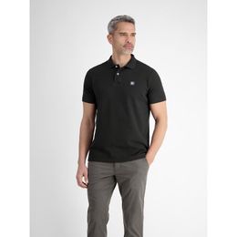 Lerros Herren Lerros Poloshirt &raquo;Poloshirt in weicher Waffelpiqu&eacute;qualit&auml;t&laquo; schwarz M