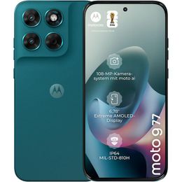 Motorola Smartphone &raquo;moto g77 256GB&laquo; PANTONE Shaded Spruce Lange Akkulaufzeit