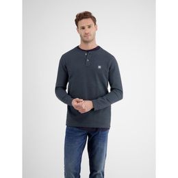 Lerros Herren Lerros Henleyshirt &raquo;Serafinoshirt f&uuml;r Herren&laquo; blau S
