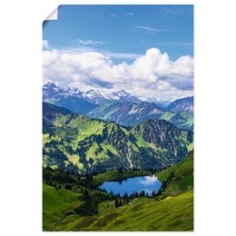 Artland Wandbild &raquo;Nebelhorn bei Obersdorf Alpen Seealpsee&laquo; Berge & Alpenbilder 1 Stk. tlg. als Alubild, Leinwandbild, Poster, Wandaufkleber in verschied. 