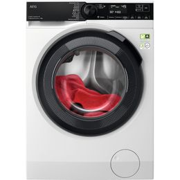 AEG Waschmaschine 9000 Series &raquo;LR9W75490 914501215&laquo; 9 kg 1400 U/min SoftWater: Sch&uuml;tzt Farbe und Form durch enth&auml;rtetes Wasser bei 30&deg;C wei&szlig; Hygiene-