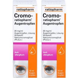 CROMO-ratiopharm Augentropfen Doppelpackung (2x10ml) 2 St