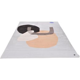 Tom Tailor HOME Teppich &raquo;Shapes - SIX&laquo; rechteckig 5 mm H&ouml;he Kurzflor, bedruckt, modernes Design beige Polyester