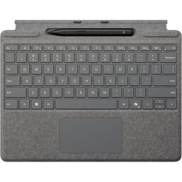 Microsoft Tastatur mit Touchpad &raquo;Surface Pro mit Slim Pen&laquo; (Fn-Tasten Touchpad) mit Slim Pen grau
