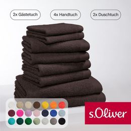 s.Oliver Handtuch Set &raquo;s.Oliver, Premium Qualit&auml;t, 600 gr/m&sup2;&laquo; Set 8 Stk. Walkfrottier 2 G&auml;stet&uuml;cher 30x50, 4 Handt&uuml;cher 50x100, 2 Duscht&uuml;cher 70x140 