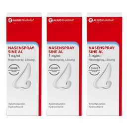 ALIUD Nasenspray sine Al 1 mg / ml bei Schnupfen (3x15ml) 3 St
