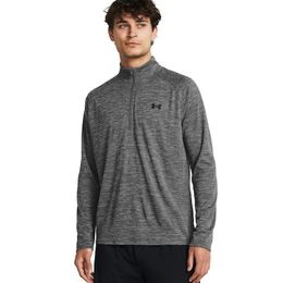 Under Armour Herren Trainingsshirt &raquo;UA TECH TEXTURED 1/2 ZIP&laquo; mit halbem Rei&szlig;verschluss, bewegungsfreundlicher Schnitt schwarz M