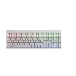 Cherry Gaming-Tastatur &raquo;MX 2.0S RGB&laquo; () MX Brown wei&szlig; Erh&auml;ltlich in vier verschiedenen MX Schaltcharakteristiken: schwarz, rot, braun, blau