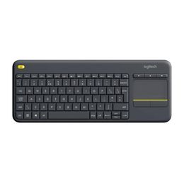 Logitech Tastatur- und Maus-Set &raquo;Wireless Touch Keyboard K400 Plus US-INT'L-Layout&laquo; schwarz 18 Monate** Batterielebensdauer