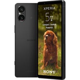 Sony Smartphone &raquo;XPERIA 5V&laquo; schwarz schwarz Das flache, schlanke Design mit seinem feink&ouml;rnigen Metallrahmen und der mattierten Glasr&uuml;ckseite sorgt f&uuml;r ein