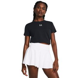 Under Armour Damen T-Shirt &raquo;UA RIVAL CORE SS&laquo; f&uuml;r Sportmode und aktive Freizeit, mit flexiblem Elasthan-Anteil wei&szlig; XL