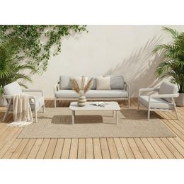 homsy by Ana Johnson Gartenlounge-Set &raquo;Hilo&laquo; Set, 3er Sofa,2x Sessel, 7x Sitz-und R&uuml;ckenkissen,2x Zierkissen,1xTisch, 14 tlg. inkl. 2 Sessel, 1 Sofa, 