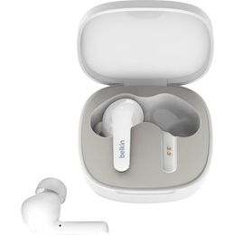 Belkin In-Ear-Kopfh&ouml;rer &raquo;SOUNDFORM Flow&laquo; Active Noise Cancelling (ANC) Freisprechfunktion mit Noise Cancelling wei&szlig; Dank der Dual-Beamforming-Technologie 