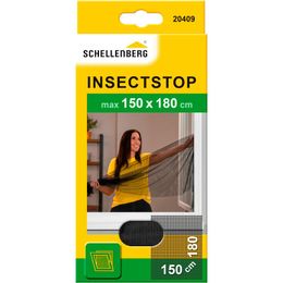 Schellenberg Fliegengitter-Gewebe &raquo;Insektenschutz und M&uuml;ckenschutz f&uuml;r Fenster ohne bohren&laquo; Set, 1 Stk. tlg. inkl. Befestigungsband, 150 x 180 cm, 