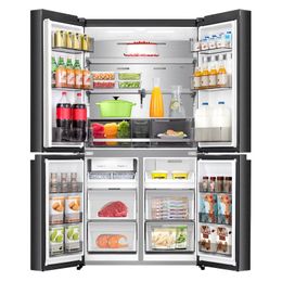 HISENSE Multi Door &raquo;RQ5P640SYKD&laquo; 179 cm hoch 91 cm breit DualTech-K&uuml;hlsystem, MetalCooling, Wasser-/Eisspender