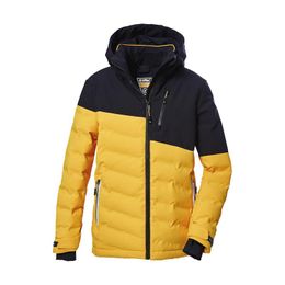 Killtec Jungen Skijacke &raquo;KSW 172 BYS SKI QLTD JCKT&laquo; Wasserabweisende, atmungsaktive Winterjacke im Colourblock-Design gelb 128
