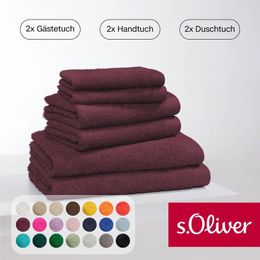 s.Oliver Handtuch Set &raquo;s.Oliver, Premium Qualit&auml;t, 600 gr/m&sup2;&laquo; Set 6 Stk. Walkfrottier 2 G&auml;stet&uuml;cher 30x50, 2 Handt&uuml;cher 50x100, 2 Duscht&uuml;cher 70x140 