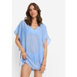 Lscn By Lascana Damen LSCN by LASCANA Chiffontunika seitlich zum Knoten, transparente Strandtunika L
