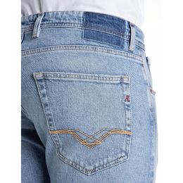 Replay Herren Straight-Jeans &raquo;GROVER&laquo; in vielen verschiedenen Waschungen, mit Stretch blau 36, L&auml;nge 34