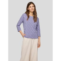 Rabe Damen 3/4-Arm-Shirt Sommershirt mit grafischem Allover-Muster 52