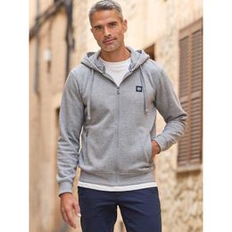 Lerros Herren Lerros Sweatjacke &raquo;Hoodie Sweat-Jacke&laquo; Kapuzensweatjacke mit Tunnelzug und seitlichen Rei&szlig;verschlusstaschen XL