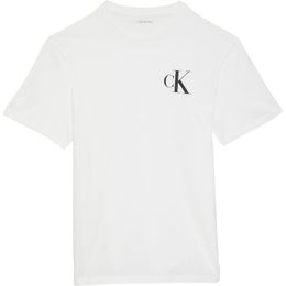 Calvin Klein Jeans Damen T-Shirt &raquo;CHEST LOGO&laquo; regular fit, Rundhalsausschnitt wei&szlig; XXL
