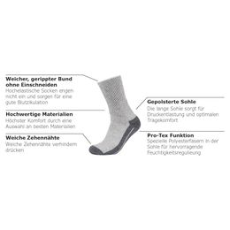 Camano Herren Socken &raquo;function&laquo; 4 Stk. tlg. perfekte Feuchtigkeitsregulation grau 43-46