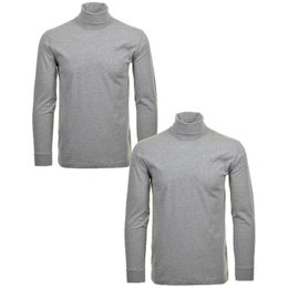 Ragman Herren Ragman Rollkragenshirt &raquo;Set:&laquo; Packung, 2 grau S