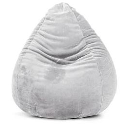 Sitzsack MAGMA HEIMTEX "Beanbag SOFTY XL", grau, B:110cm, Bezug: 100% Polyester, Sitzs&auml;cke, Sitzsack