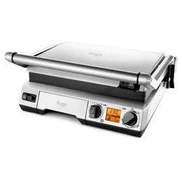 Kontaktgrill Sage "SGR820", silber (silberfarben), B:17cm H:38cm T:39cm, Kontaktgrill_Standgrill_Tischgrill_Teppanyakigrill, The Smart Grill