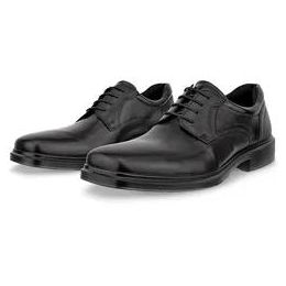 Schn&uuml;rschuh Ecco "Helsinki 2", Herren, Gr. 44, schwarz, Glattleder, Schuhe Schn&uuml;rschuh, Freizeitschuh, Halbschuh, Schn&uuml;rschuh mit herausnehmbarem Fu&szlig;bett