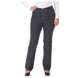 Stretch-Jeans KjBRAND "Betty Denim Stretch", Damen, Gr. 46, N-Gr, grau (denim graphit), Denim/Jeans, Obermaterial: 85% Baumwolle, 13% Polyester, 2% Elasthan, unifarben, Basic lang, Jeans, mit Stretch