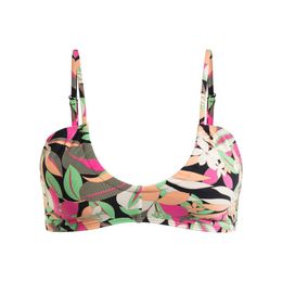 Roxy Damen Bandeau-Bikini-Top &raquo;Printed Beach Classics&laquo; grau L, Cup B