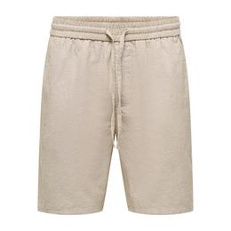 Only & Sons Only & Sons Herren ONLY & SONS Shorts &raquo;ONSLINUS 0007 COT LIN SHORTS NOOS&laquo; L, N-Gr