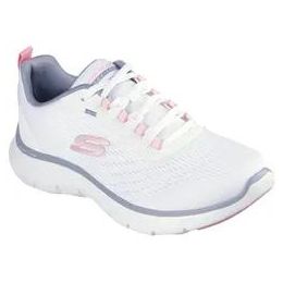 Sneaker Skechers "FLEX APPEAL 5.0", Damen, Gr. 35, rosa (wei&szlig;, rosa), Textil, Schuhe Sneaker, Freizeitschuh, Halbschuh, Schn&uuml;rschuh f&uuml;r Freizeit und Sport