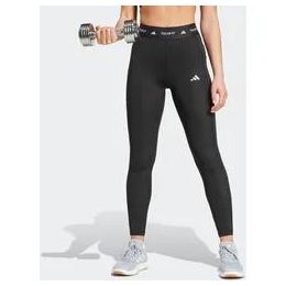 Trainingstights Adidas PERFORMANCE "TF STASH 1/1 L", Damen, Gr. S, N-Gr, schwarz (schwarz, normal, gr.), Obermaterial: 73% Polyester, 27% Elasthan, Hosen, sportlicher Stil, f&uuml;r Workout, aus Polyester und Elasthan