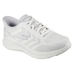 Slip-On Sneaker Skechers "GO WALK NOW-PAYTON", Herren, Gr. 41, grau (wei&szlig;, hellgrau), Textil, Schuhe, Trainingsschuh, Schn&uuml;rschuh mit Handsfree Slip-ins
