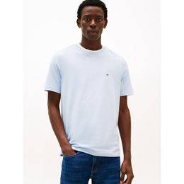 Tommy Hilfiger Herren T-Shirt &raquo;ESSENTIAL REGULAR FIT SOLID mit Stickerei&laquo; unifarben, casual, Baumwolle, Rundhals blau XL