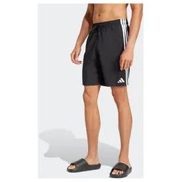 Badeshorts Adidas PERFORMANCE "3-STREIFEN 8-INCH", Herren, Gr. XXL, N-Gr, schwarz-wei&szlig; (schwarz, wei&szlig;), Obermaterial: 100% Polyester, Badehosen Badeshorts