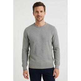 Lerros Herren Lerros Strickpullover mit Logo-Stickerei und aus reiner Baumwolle S