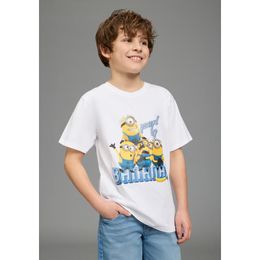 Kidsworld Jungen Kidsworld T-Shirt &raquo;MINIONS T-Shirt: BANANAS&laquo; f&uuml;r Jungen, Kurzarm, aus Baumwolle 116/122