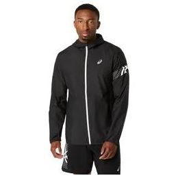 Laufjacke asics "ICON JACKET", Gr. S, performance schwarz, cream, Obermaterial: 100% Polyester, Jacken, &Uuml;bergangsjacke