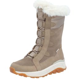 Rieker Sport Damen RIEKER Sport Winterboots , Schneeboots, Winterboots mit Lammwollfutter, Fiber Grip Laufsohle beige 40