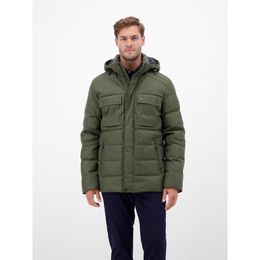 Lerros Herren Lerros Outdoorjacke &raquo;Herren Fieldjacket in Woll-Optik&laquo; mit Kapuze gr&uuml;n M