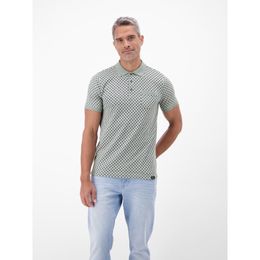 Lerros Herren Lerros Poloshirt &raquo;Poloshirt in 2-Tone-Optik und All-over-Print&laquo; XXL